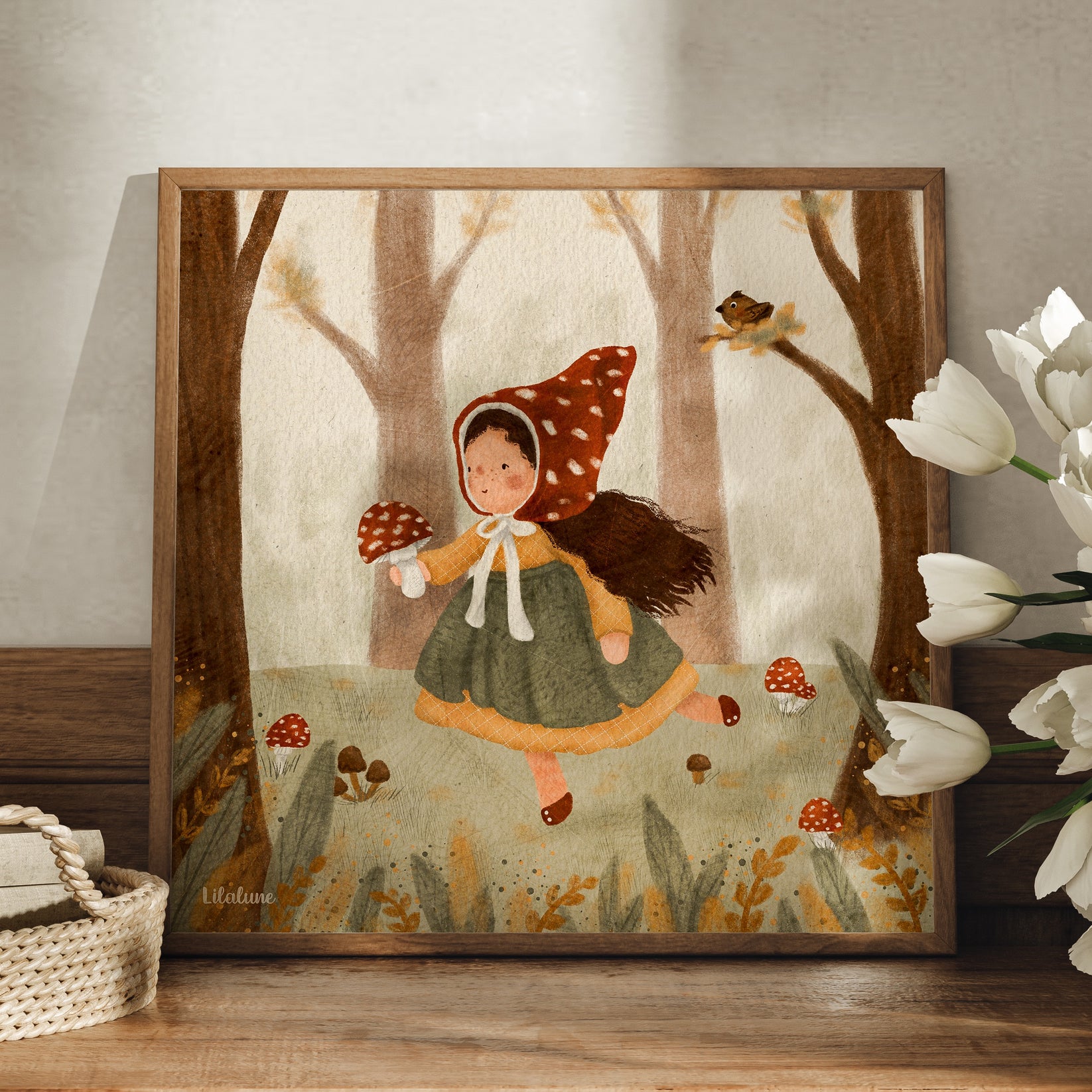 Art Print * Wonders through the Autumn woods * – Lilalune