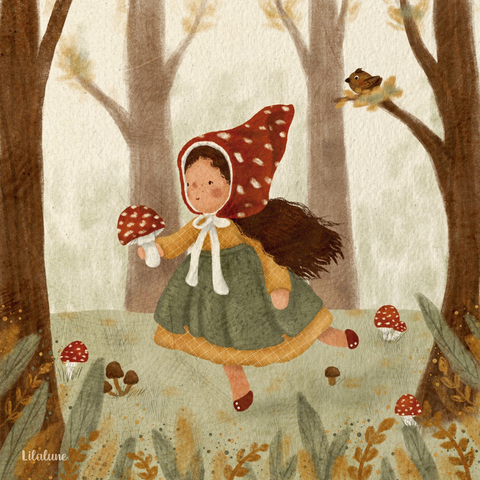 Art Print * Wonders through the Autumn woods * – Lilalune